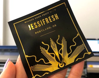 Custom Gold Labels - Etsy