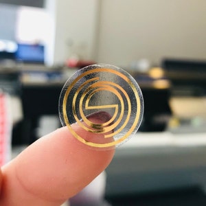 Event Labels, Wedding Stickers, Gold Foil Clear Stickers, Clear ...