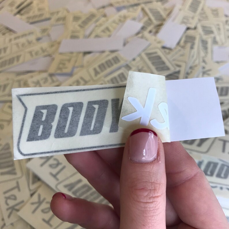 50 Pieces of Custom Vinyl Transfer Stickers Shape to Cut - Etsy