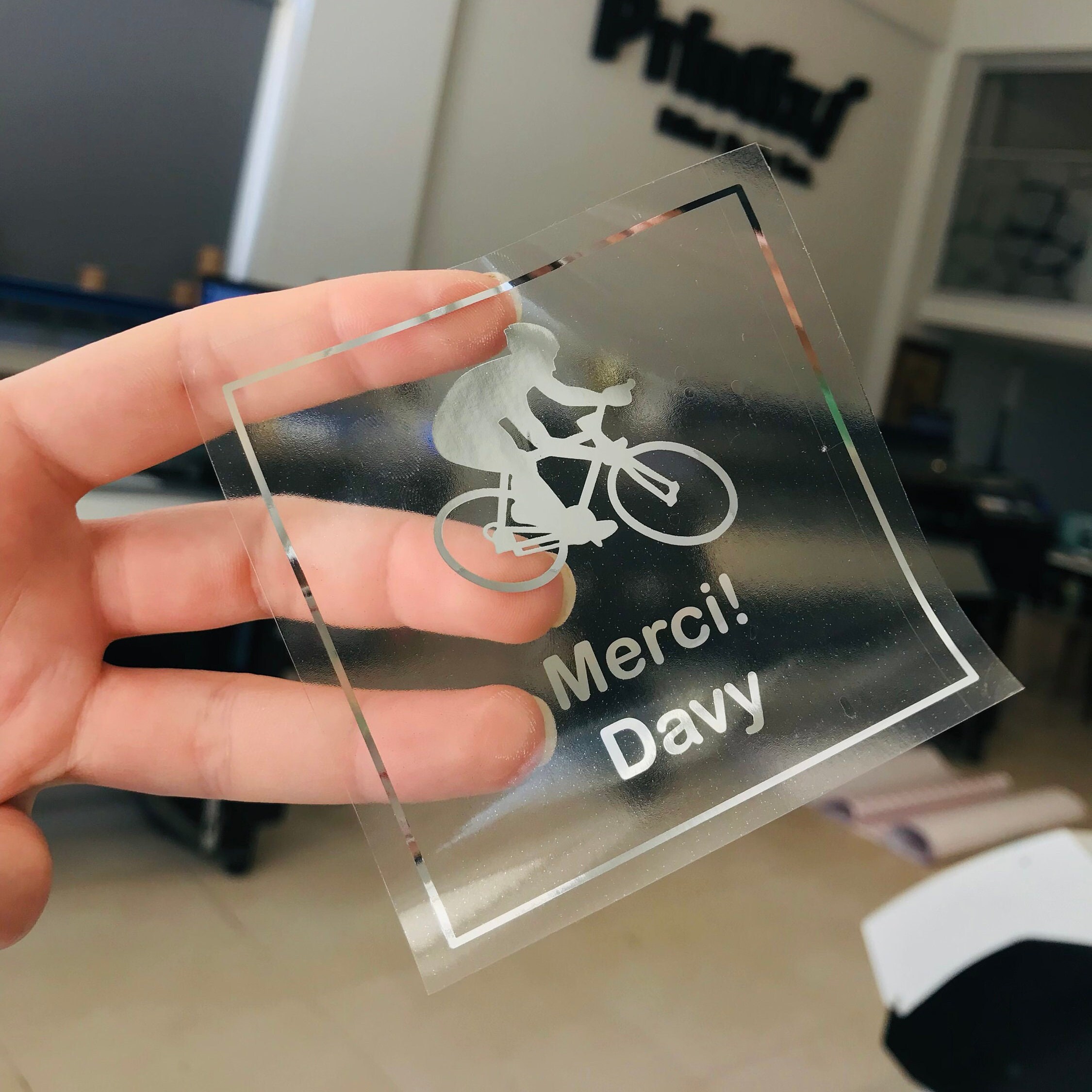 Silver Foil Clear Stickers Clear Transparent Stickers Silver - Etsy