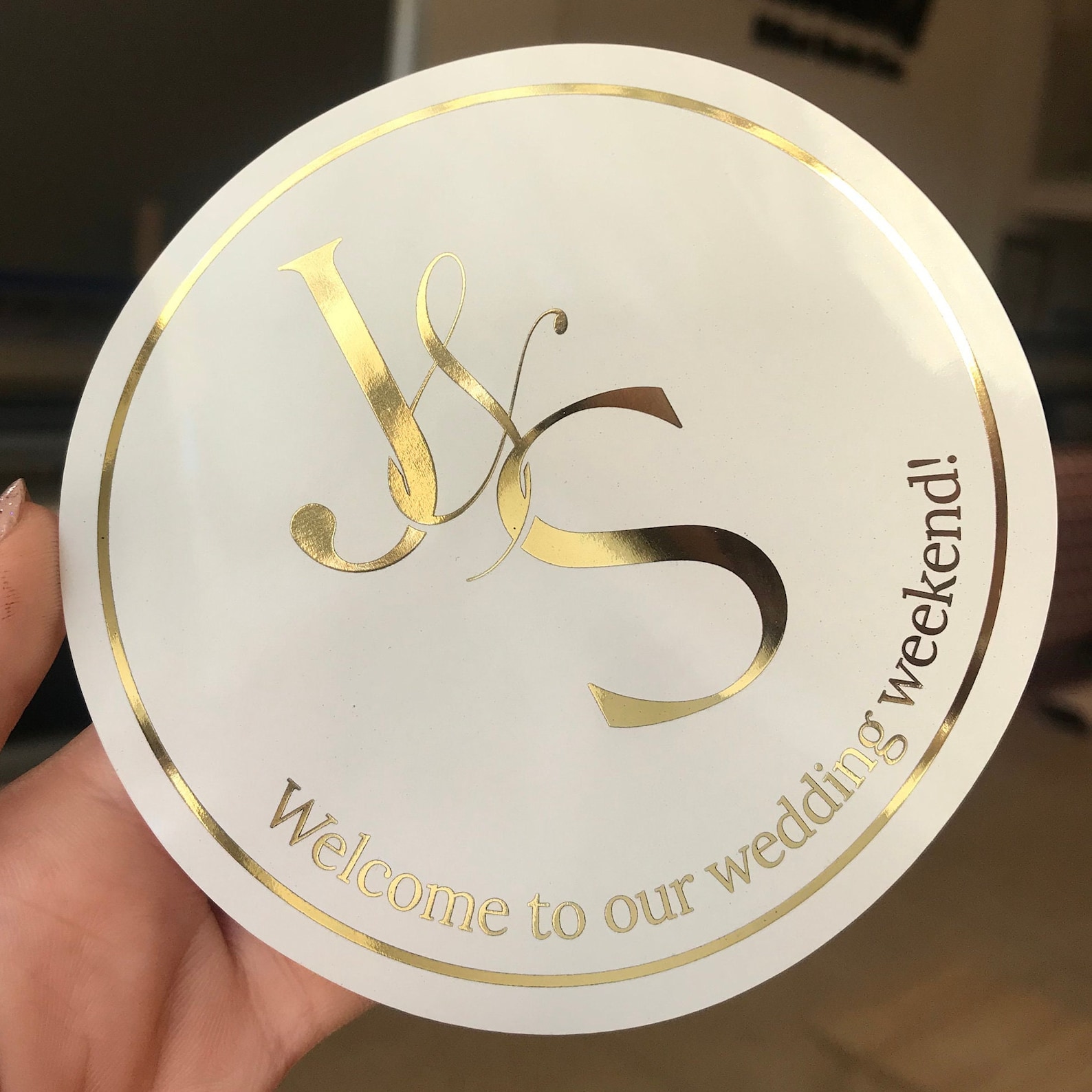 Gold Foil Printing Gold Custom Stickers Any Shape Custom - Etsy