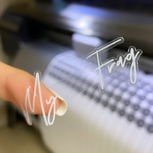 White Ink Stickers, Any Size Custom White Ink Clear Labels, Any Shape ...