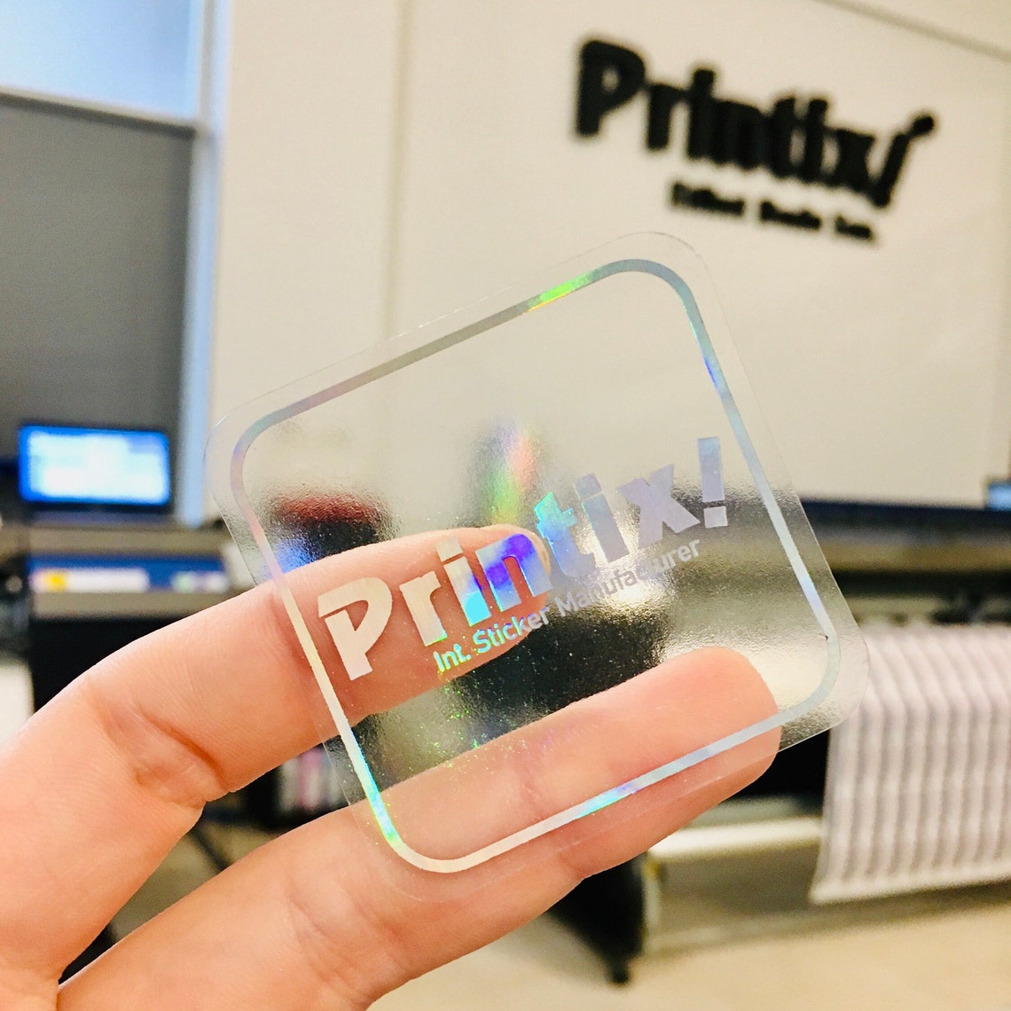 Holographic Clear Custom Stickers Custom Product Labels - Etsy