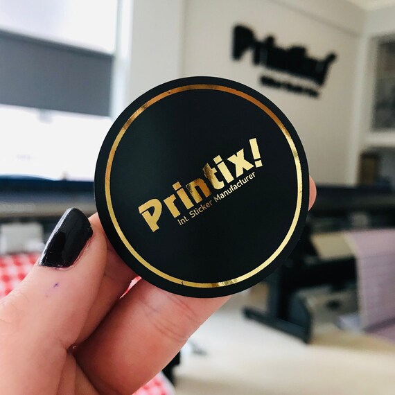 Gold Foil Stickers Gold Labels Gold Foil Printing Custom - Etsy