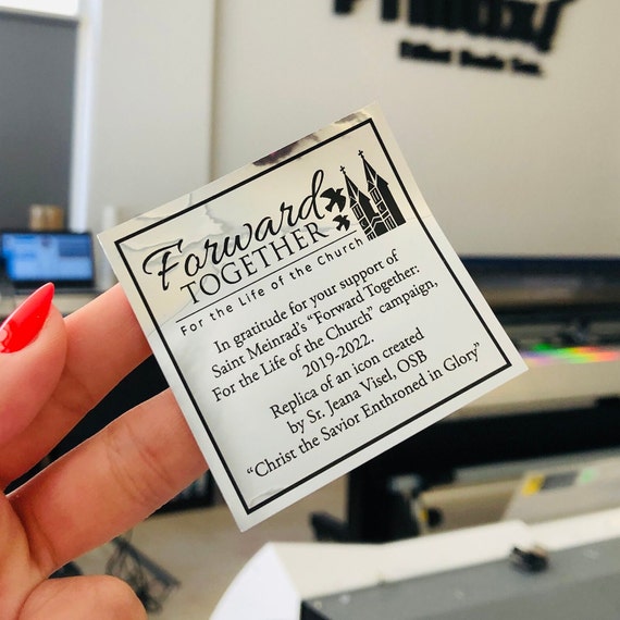 Silver Foil Stickers Silver Labels Silver Foil Printing - Etsy