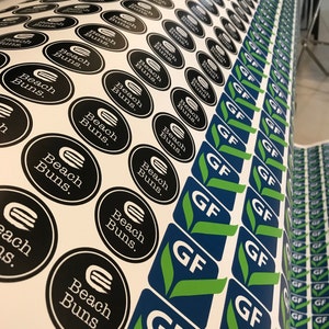 Personalized Vinyl Custom Stickers, Foil Labels, Waterproof Glossy or ...