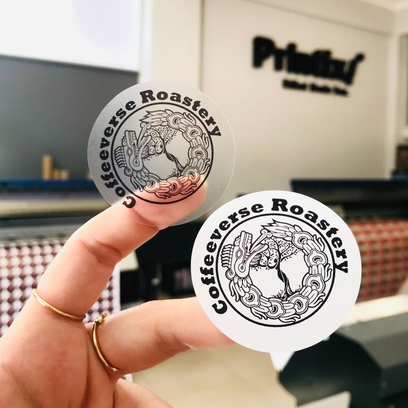 Custom Vinyl Sticker | Bulk Personalized Stickers | Clear Logo Stickers ...