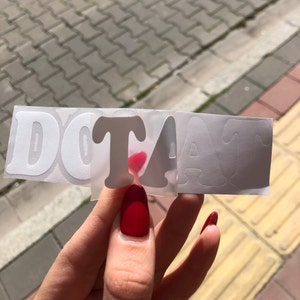 50 Pieces of Custom Vinyl Transfer Stickers, Shape to Cut, Your Logo or ...