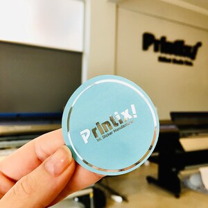 Silver Foil Printing, Silver Custom Stickers, Any Shape Custom Stickers ...