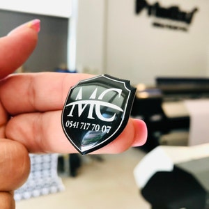 Custom Epoxy Dome Sticker, Personalized 3D Domed Sticker, Resin ...