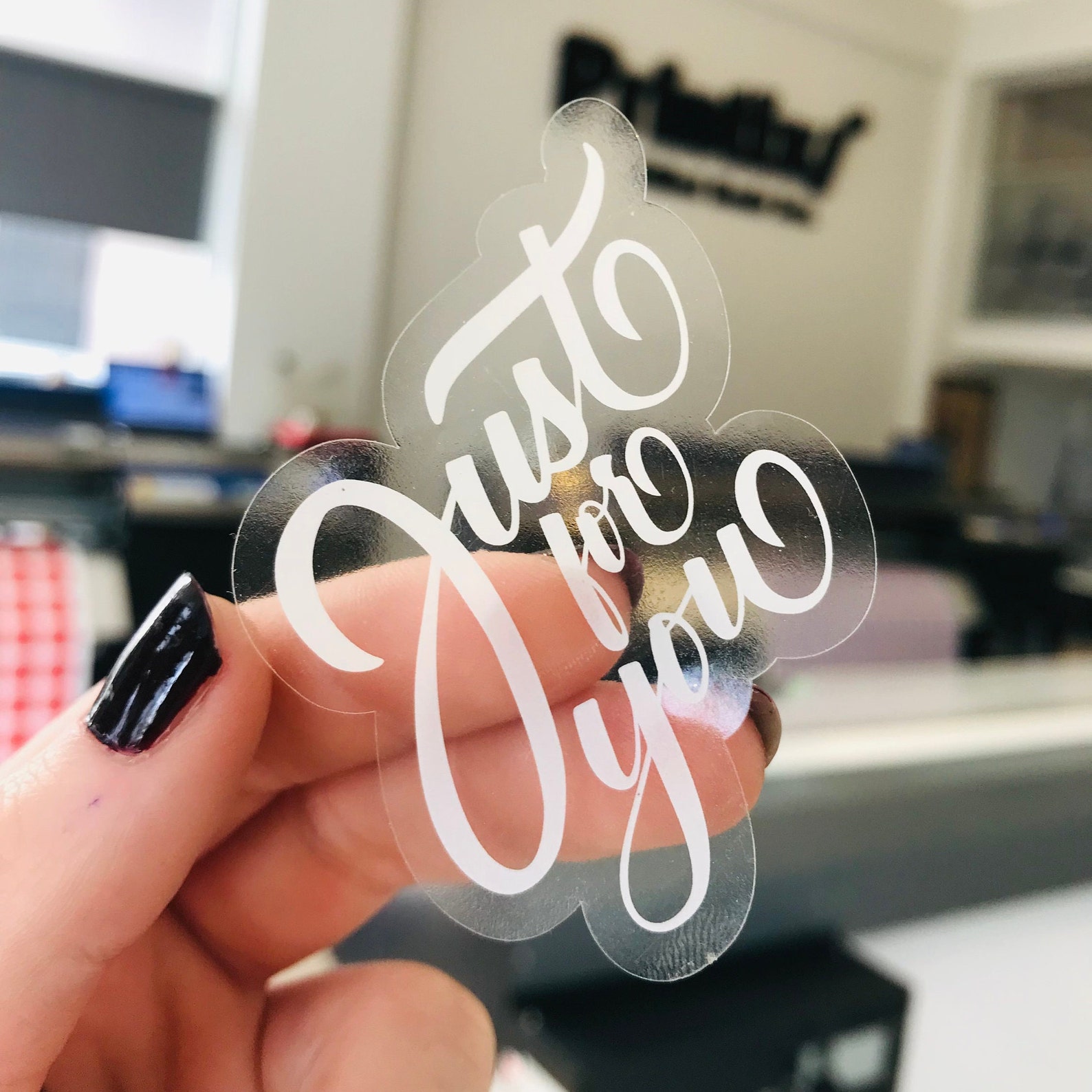 White Ink Stickers, Any Size Custom White Ink Clear Labels, Any Shape ...