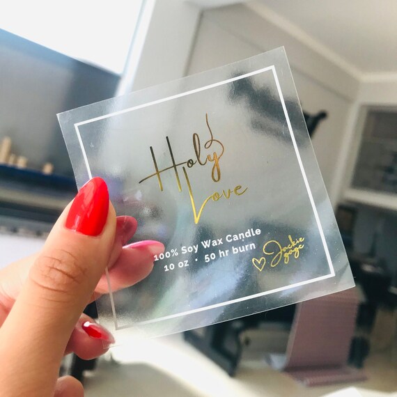 White Ink Stickers Any Size Custom White Ink Clear Labels - Etsy