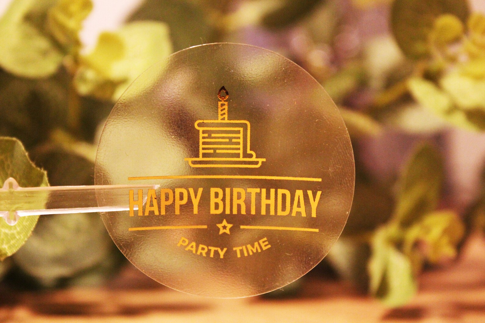 Event Labels, Wedding Stickers, Gold Foil Clear Stickers, Clear ...