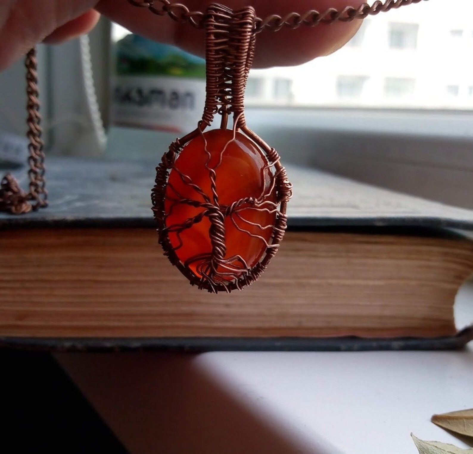 Wiccan Amulet Tree of Life Gothic Pendant With Red Carnelian - Etsy UK