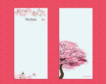 Cherry Blossom Notepad - Etsy