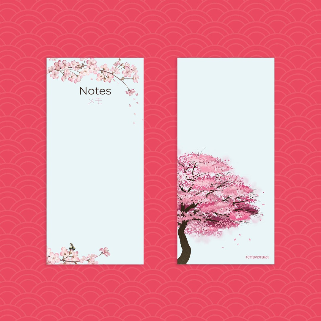 Cherry Blossom Notepad (DL Size) - Etsy