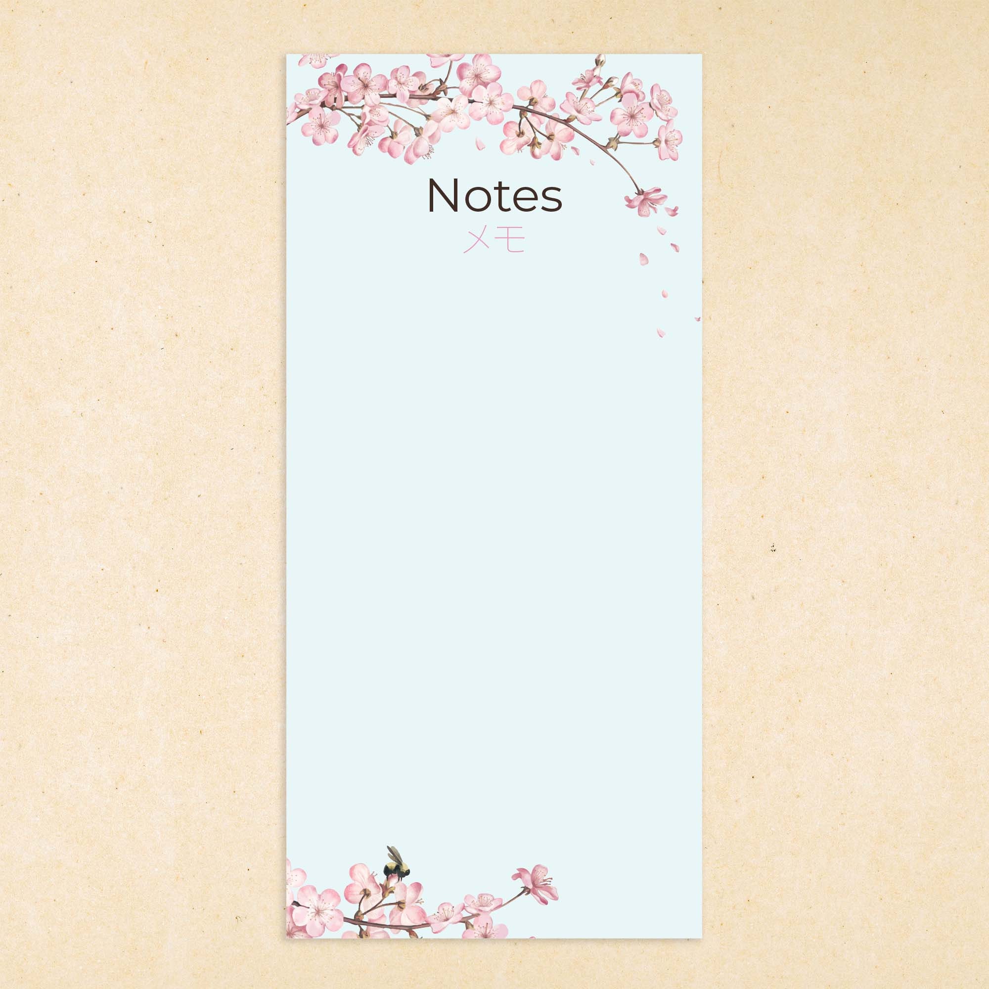 Cherry Blossom Notepad DL Size - Etsy