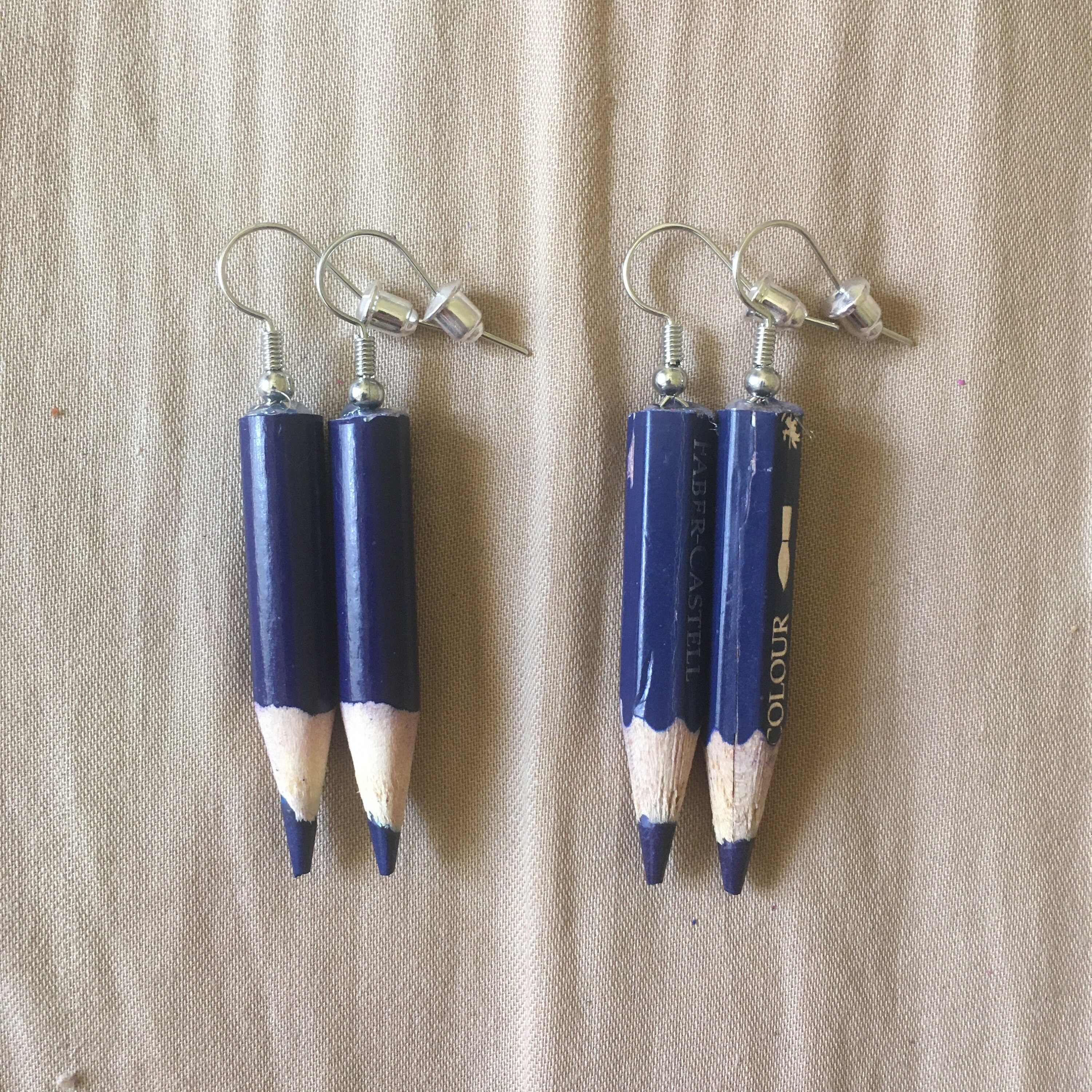 Colored Pencil Earrings - Etsy