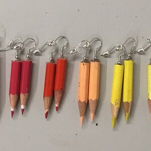 Colored Pencil Earrings - Etsy