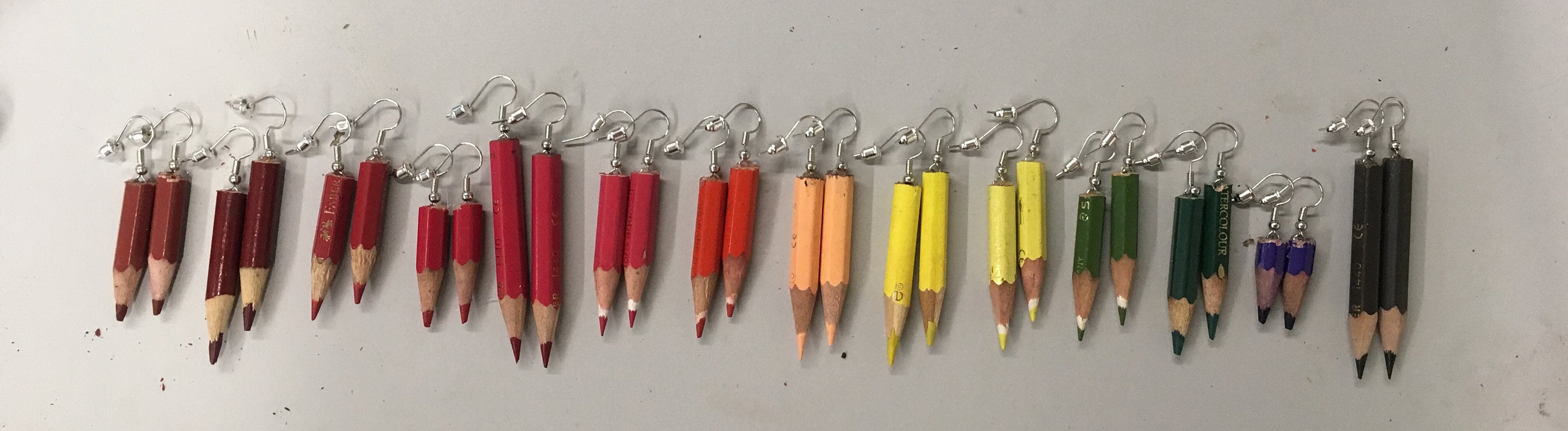 Colored Pencil Earrings - Etsy