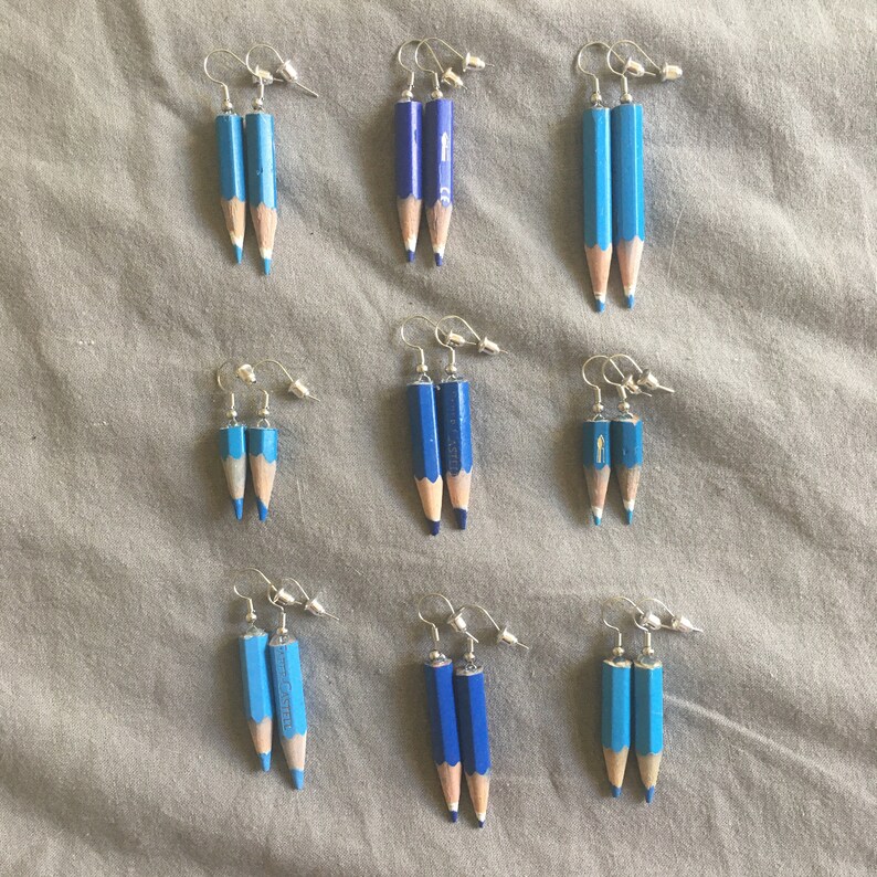 Colored Pencil Earrings - Etsy