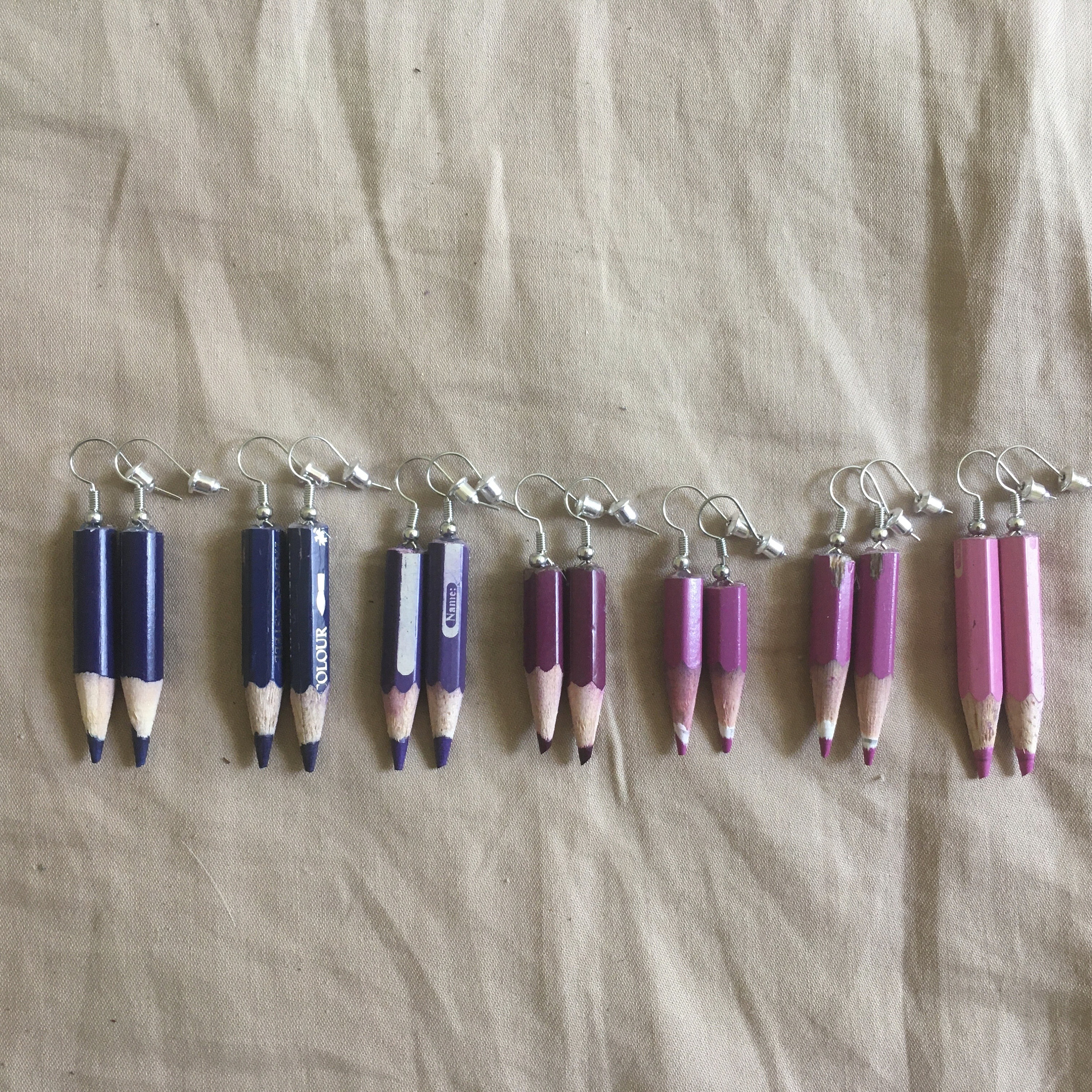 Colored Pencil Earrings - Etsy