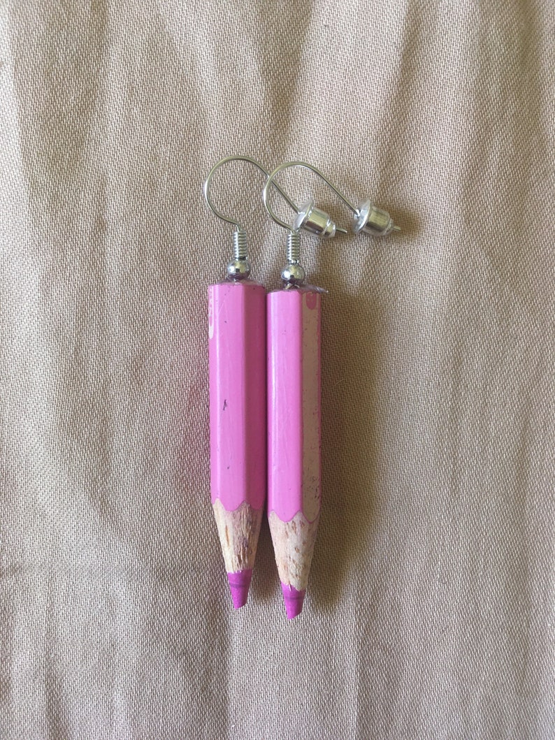 Colored Pencil Earrings - Etsy