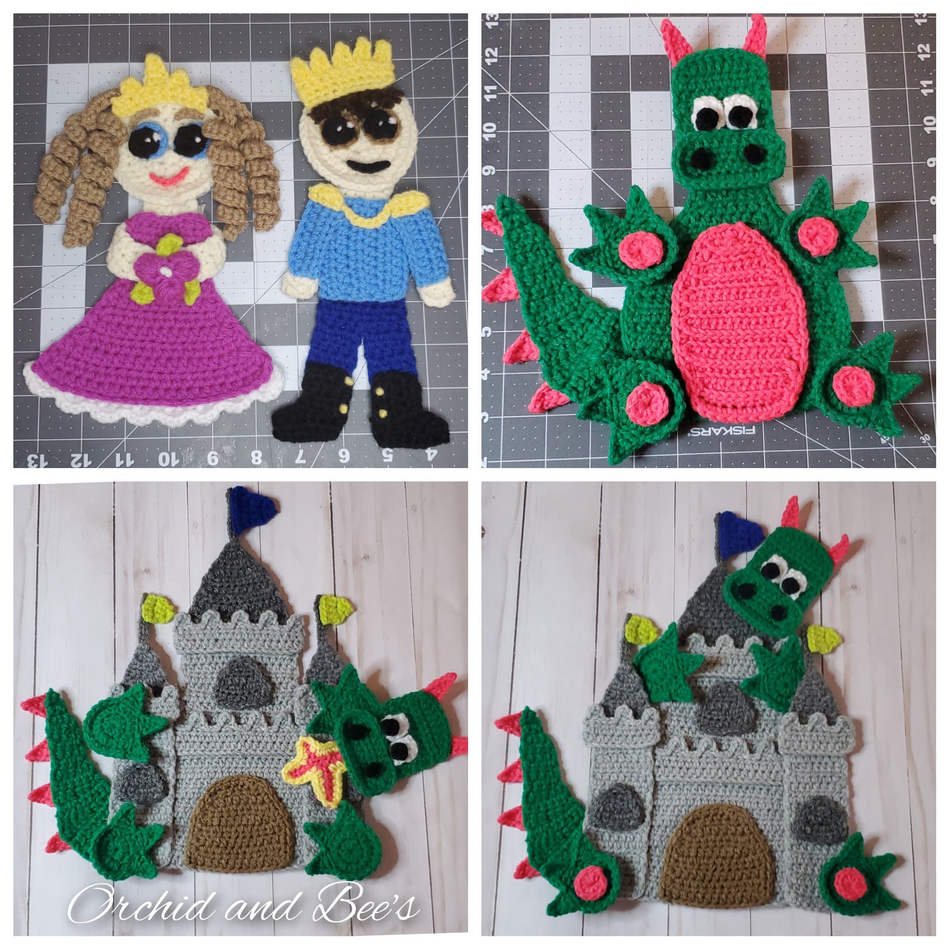 PDF PATTERN - Royal Kingdom Adventure Pack - Crochet How to King Queen ...