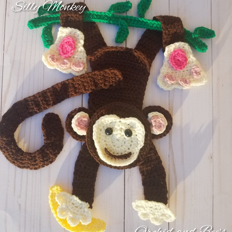 Monkey Applique - Etsy