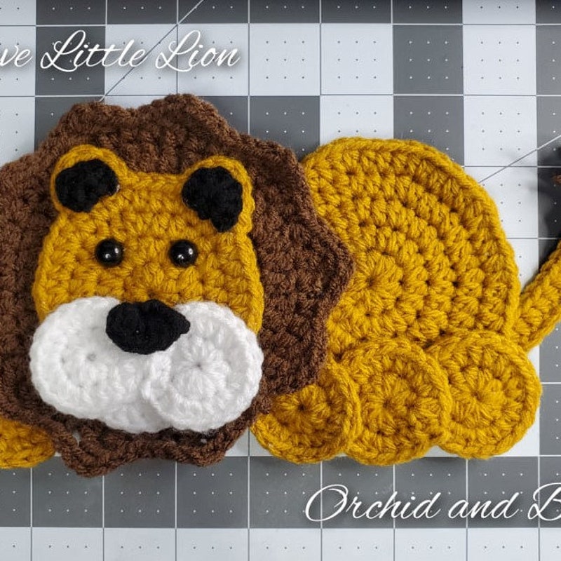 Lion Applique - Etsy