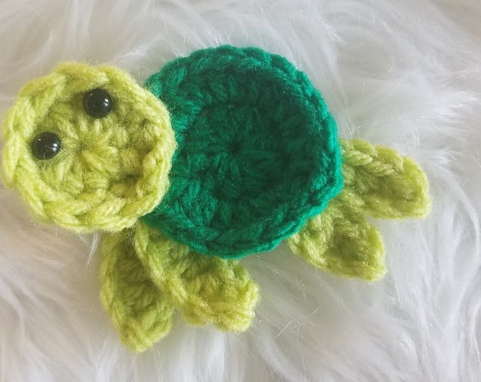 Baby Sea Turtle Applique CROCHET PATTERN Digital PDF File Download - Etsy