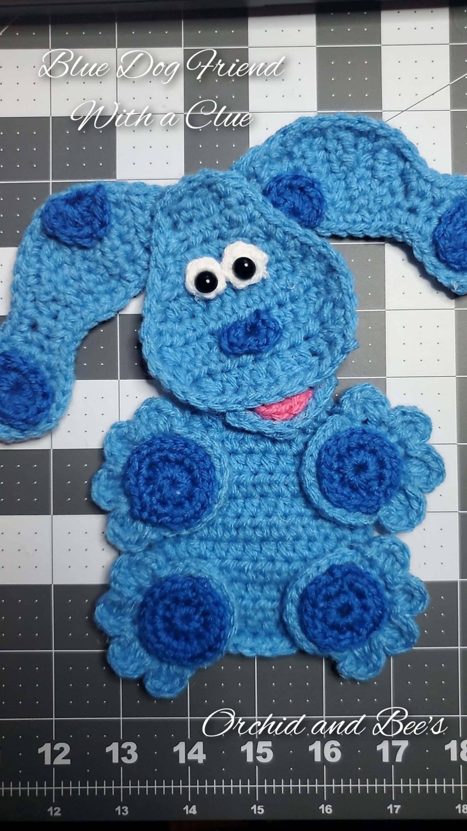PDF PATTERN Crochet Blue Dog Instructions How to Make - Etsy