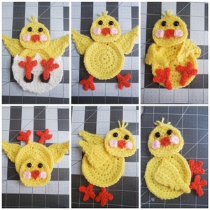 PDF PATTERN - Baby Chick Crochet Instructions Download File Easter Baby ...