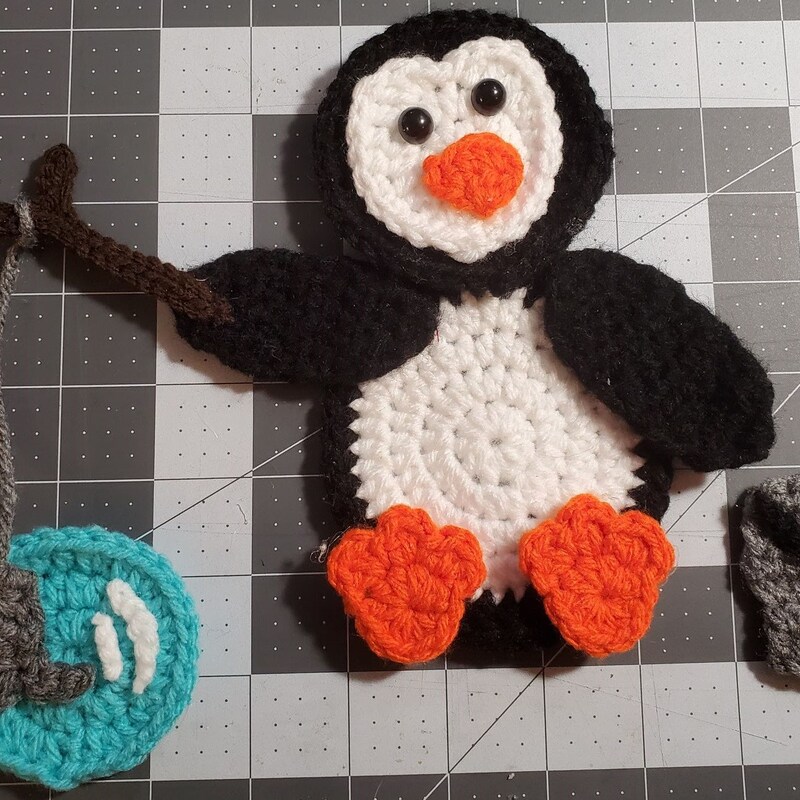 Penguin Applique - Etsy