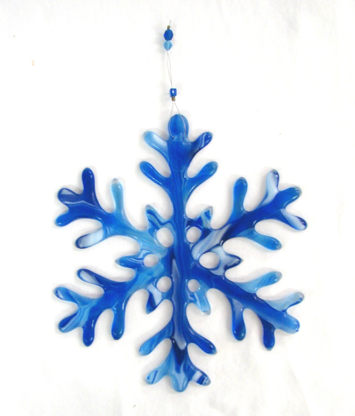 Snowflake / Fused Glass / Winter Decor - Etsy