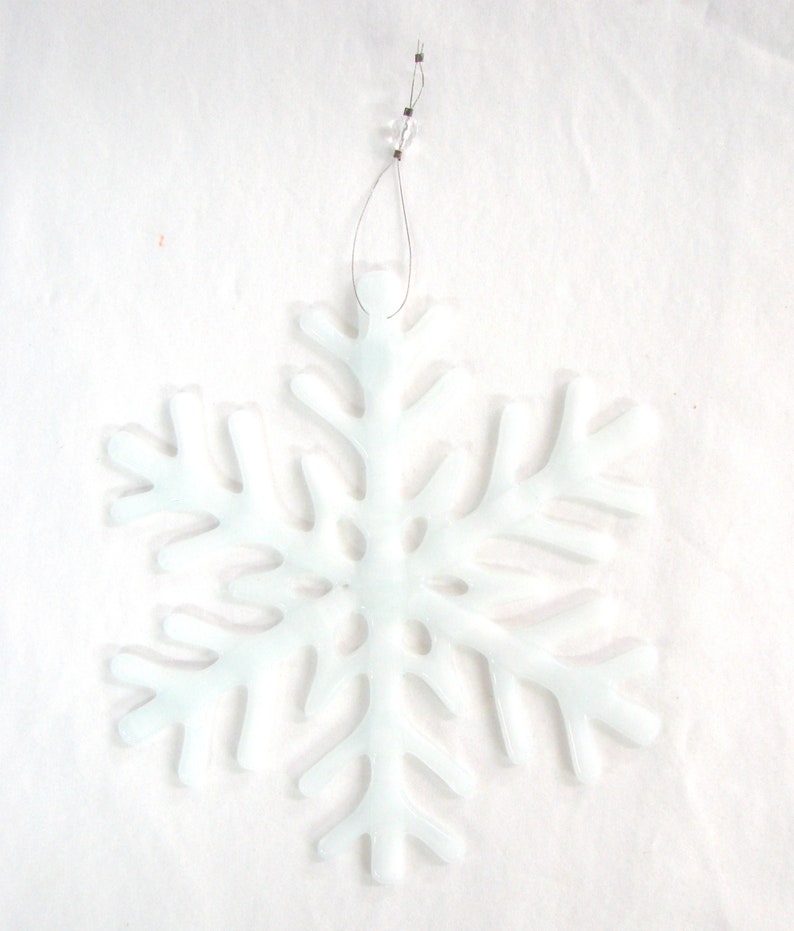 Snowflake / Fused Glass / Winter Decor - Etsy