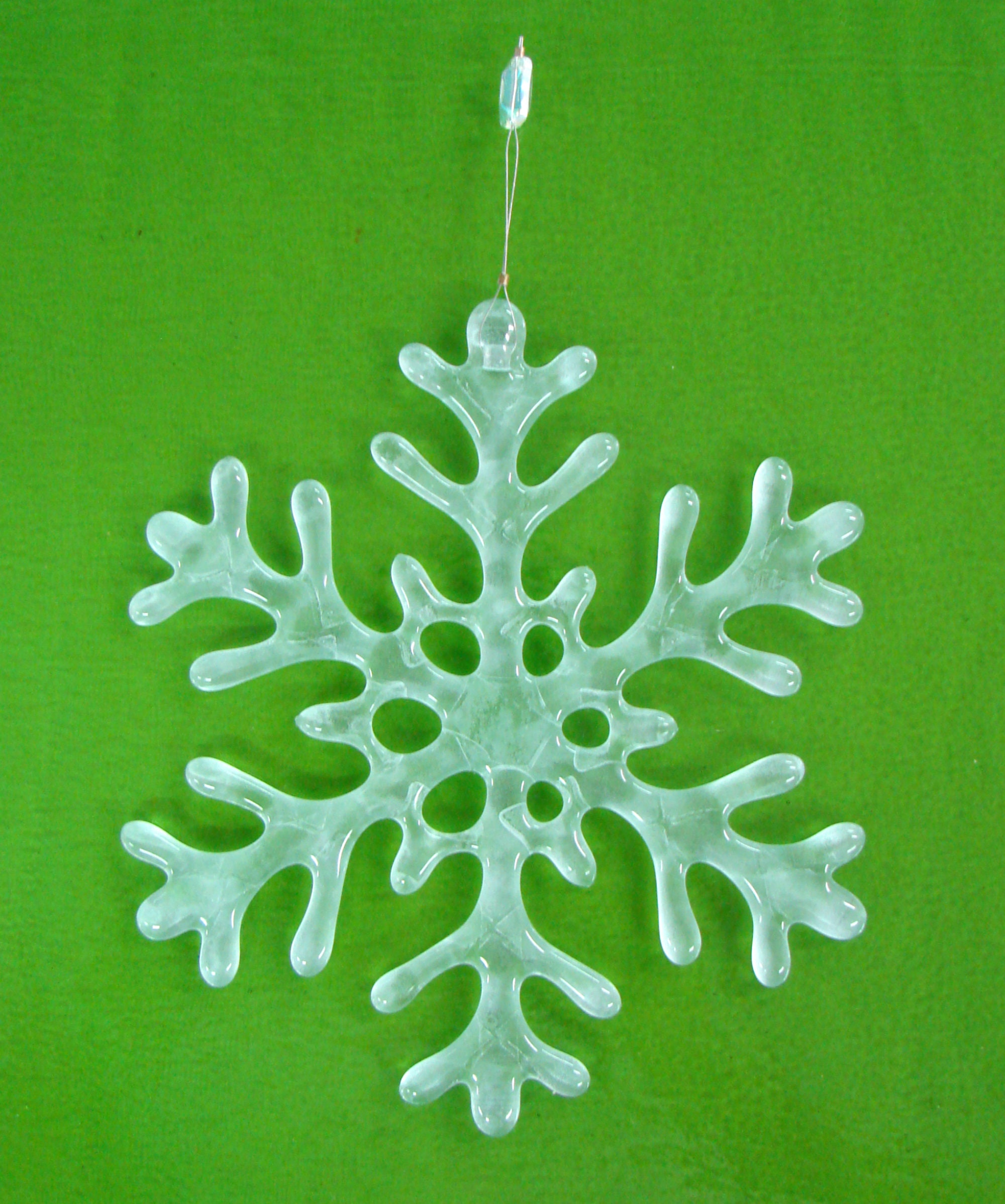 Snowflake / Fused Glass / Winter Decor - Etsy
