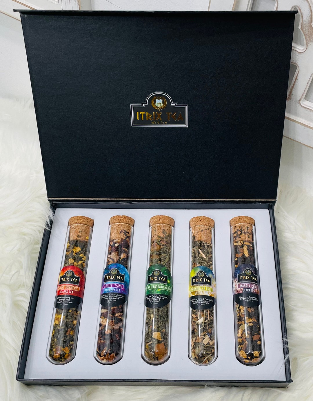 Tea Gift Box, Supreme Tea Blends in Tubes, Gift Pack for Loved One and ...