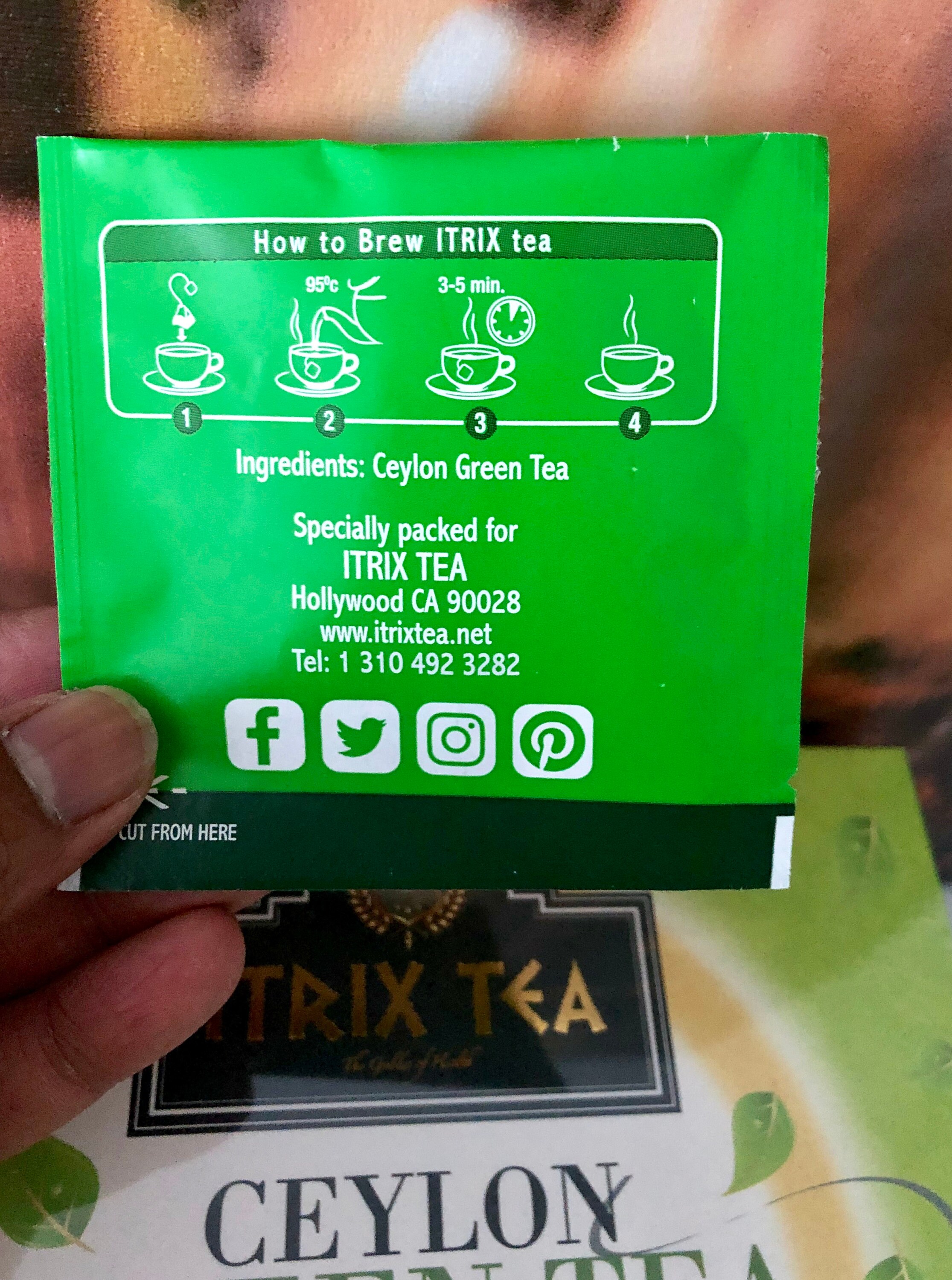 Imperial Pure Ceylon Green Tea Bags -body Cleanser Pyramid Style 100 Tea Bags -green Tea- 300 ...