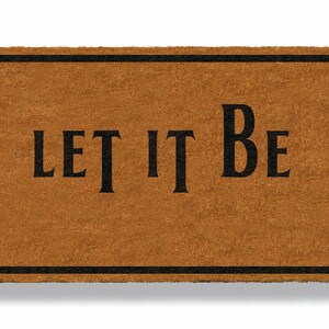 LET IT BE Beatles Doormat Beatles Gift Beatles Fan Let It - Etsy
