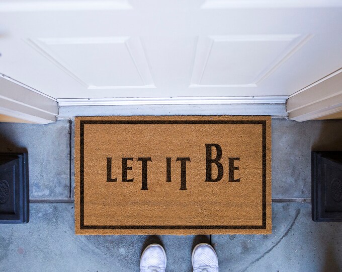 LET IT BE Beatles Doormat, Beatles Gift, Beatles Fan, Let It Be Gift ...