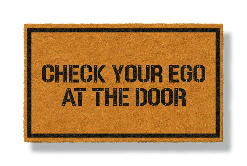 CHECK YOUR EGO at the Door Ego Doormat Dwayne Johnson - Etsy