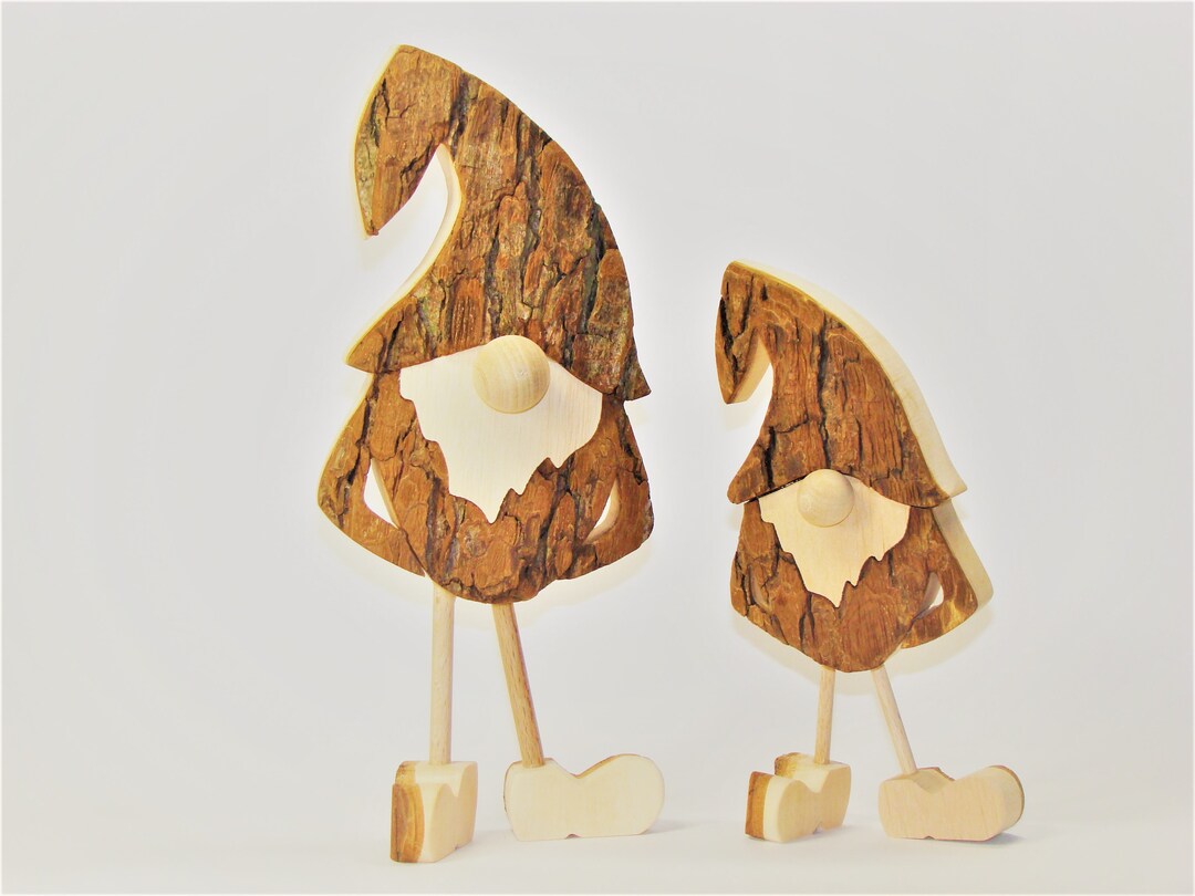 Standing Gnomes on Dowels, Wooden Home Decoration, Handmade - Etsy