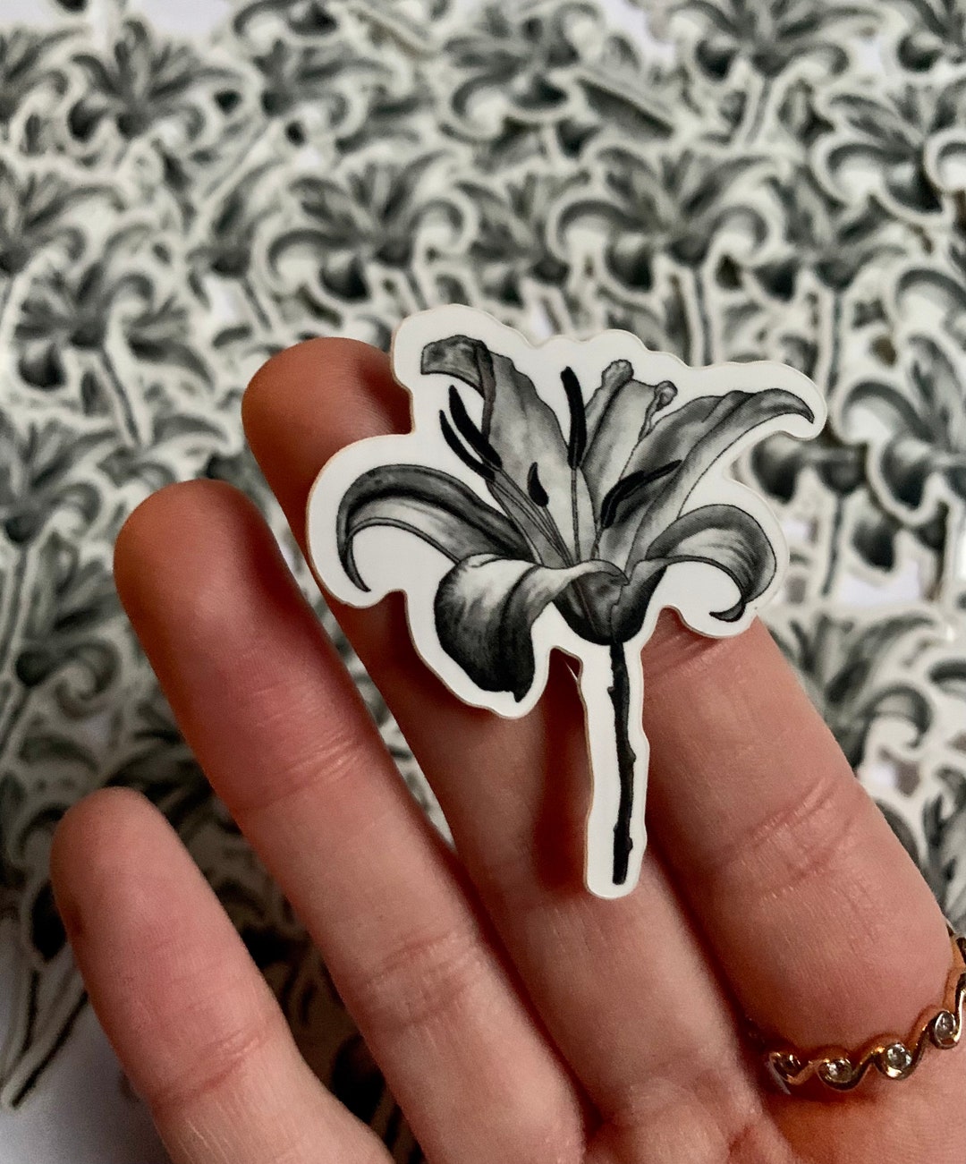 Lily Waterproof Vinyl Sticker - Etsy