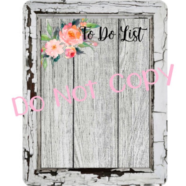 To Do List Board - Etsy