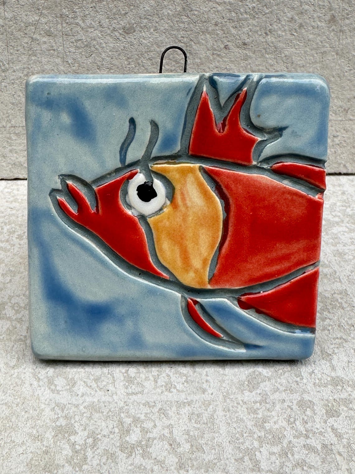 Fish Tile, Whimsical Fish, Fish Face, Fun Fish, Three Inch Tile - Etsy