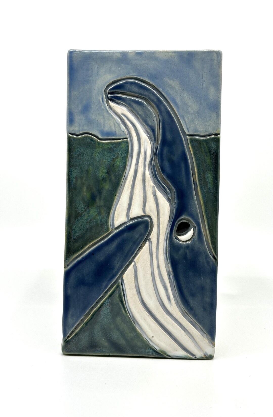 Handmade Whale Ceramic Tile - Etsy