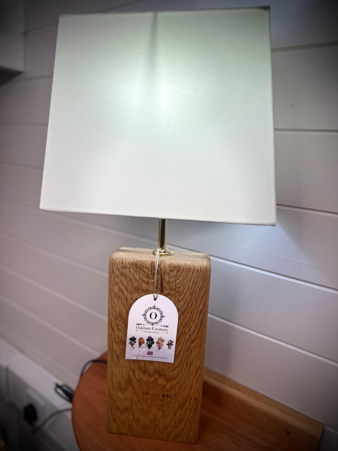 Large Solid Florian Oak Handmade Lamp- Plain Lamp Base - Etsy