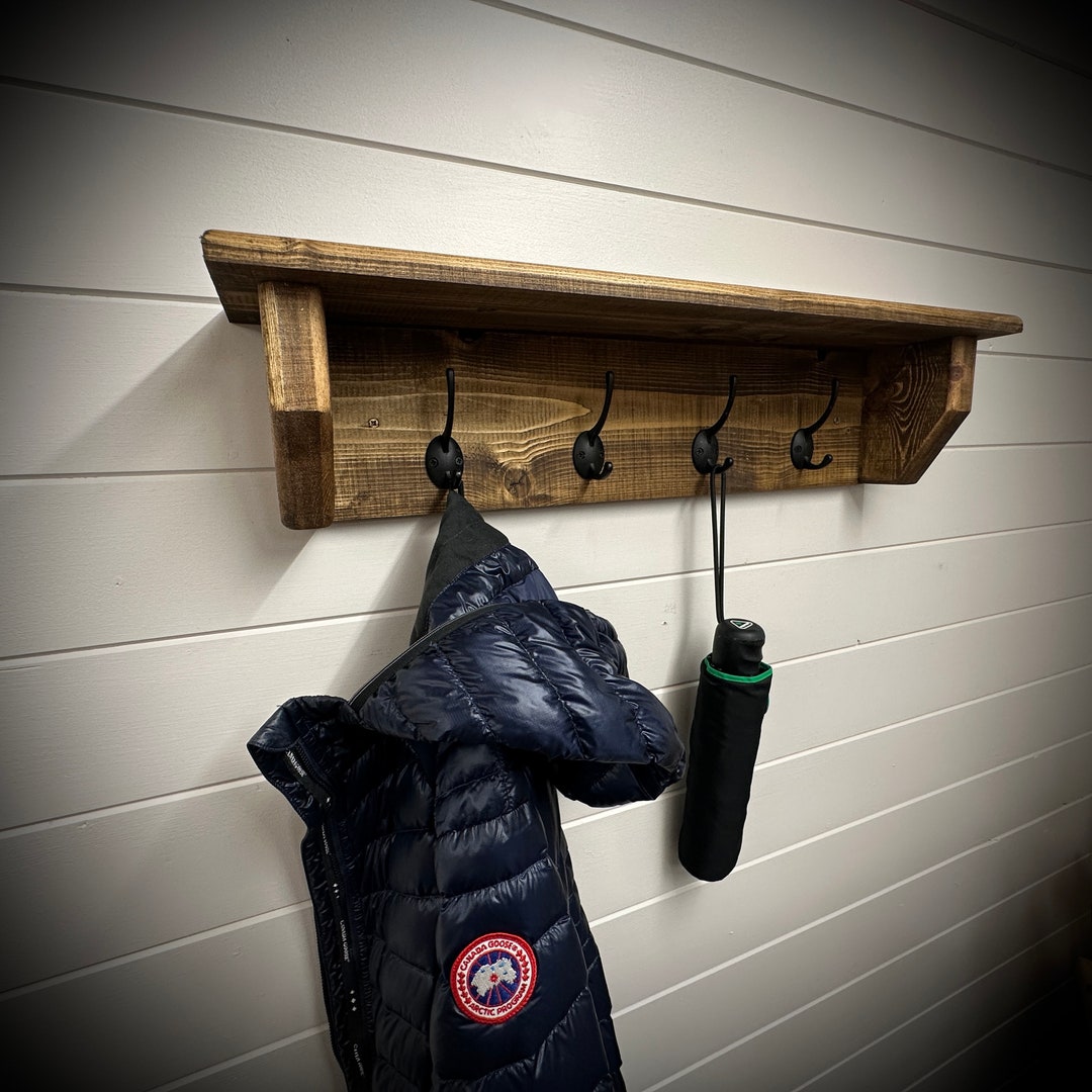 Rustic Cottage Butler Style Coat Rack Jacobean - Etsy