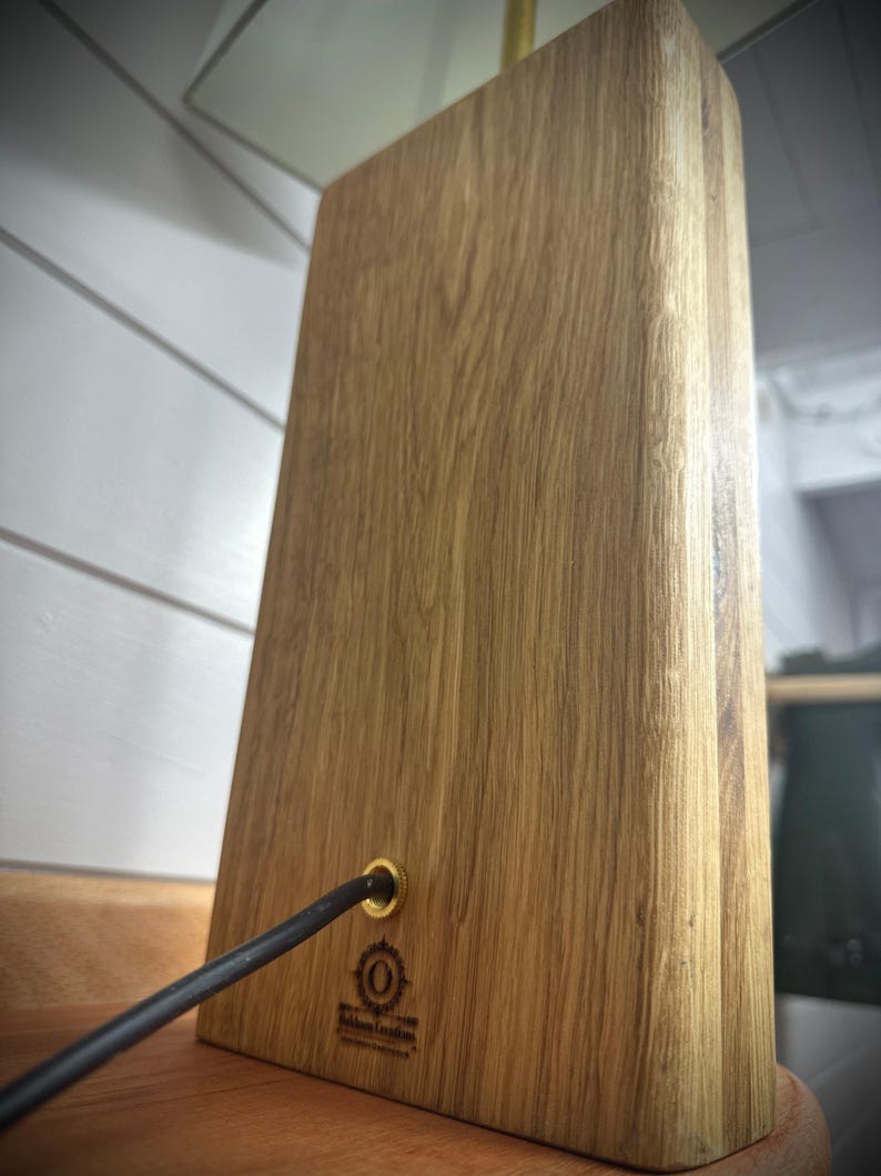 Large Solid Florian Oak Handmade Lamp- Plain Lamp Base - Etsy